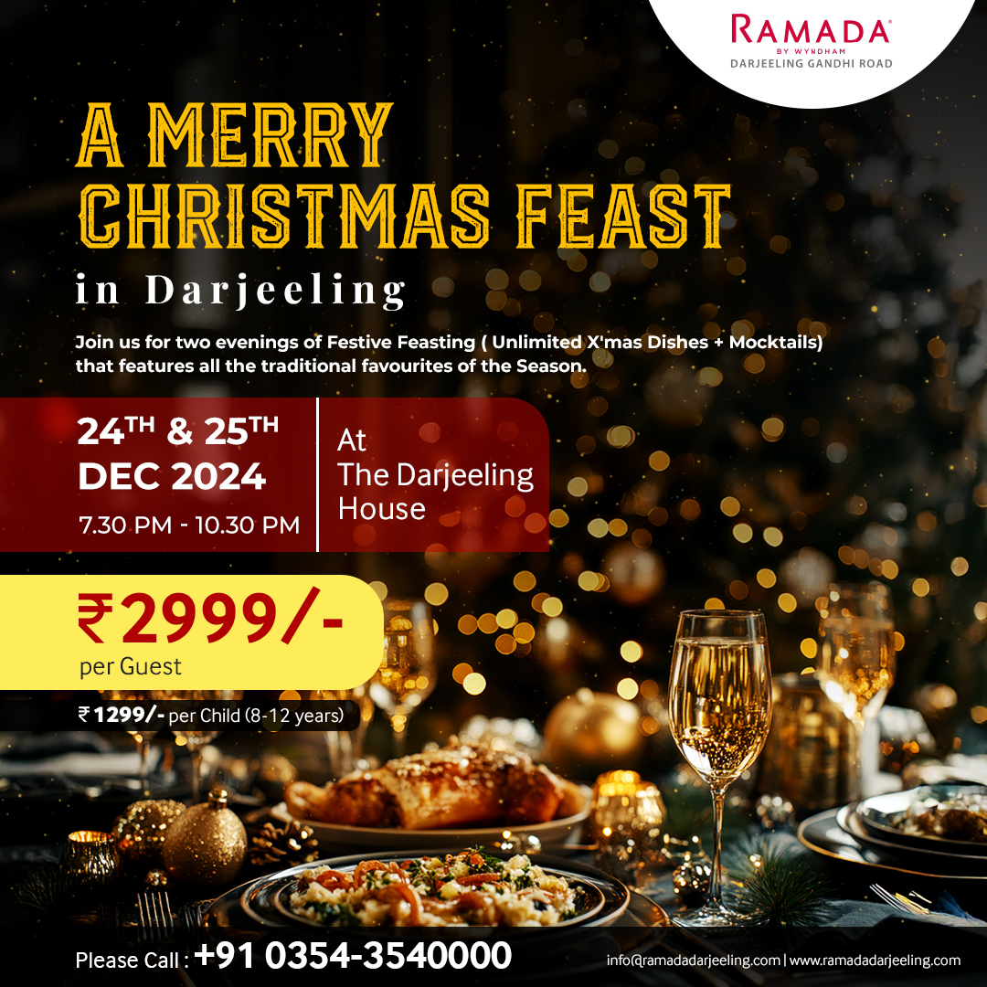 Christmas Dinner in Darjeeling | 24 &25 Dec | Book Online!